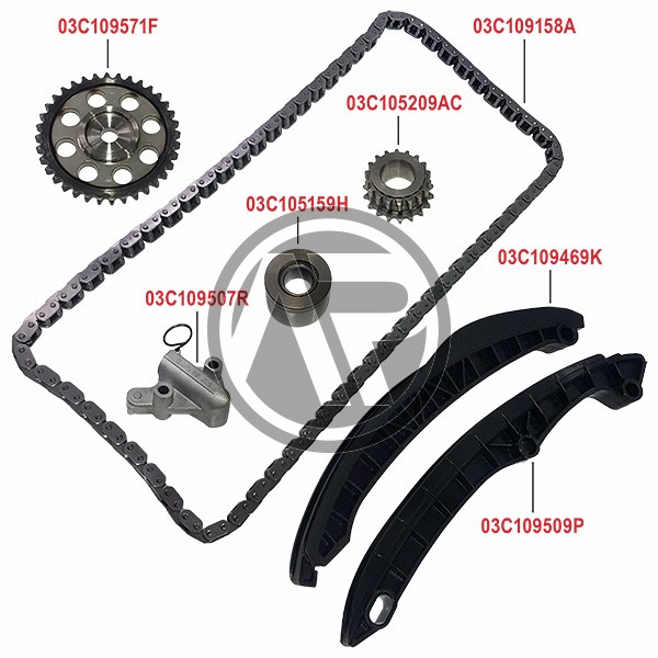 KIT CORRENTE DISTRIBUICAO - KIT CORRENTE DISTRIBUICAO VAG EOS OCTAVIA ...